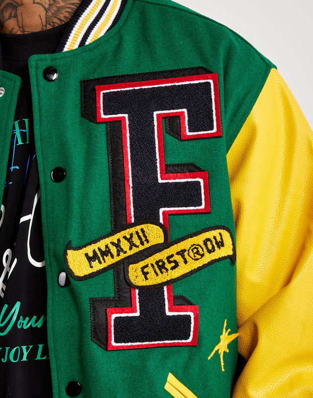 First Row Globe Varsity Jacket – DTLR