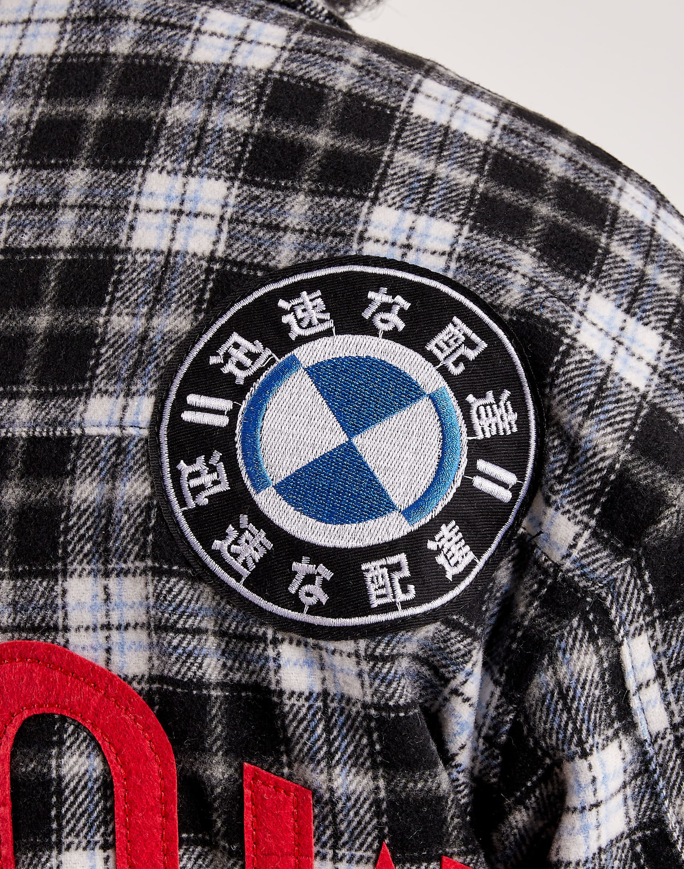 First Row Plaid Woven Moto Jacket – DTLR
