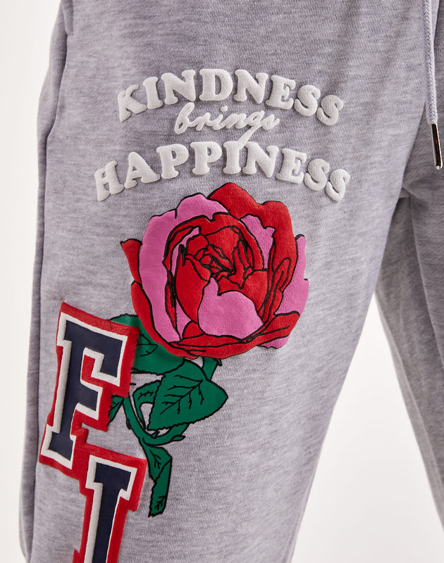 First Row Flower Power Fleece Joggers – DTLR