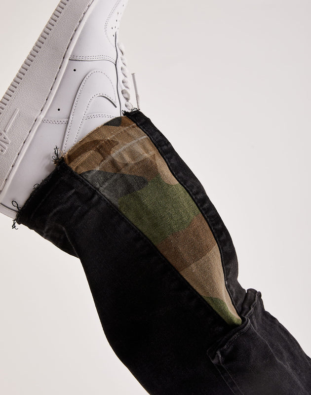 First Row Slim-Straight Cargo Denim Jeans – DTLR