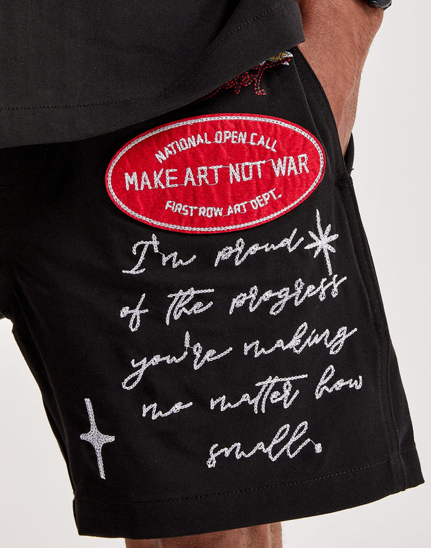 First Row Graphic Woven Shorts – DTLR