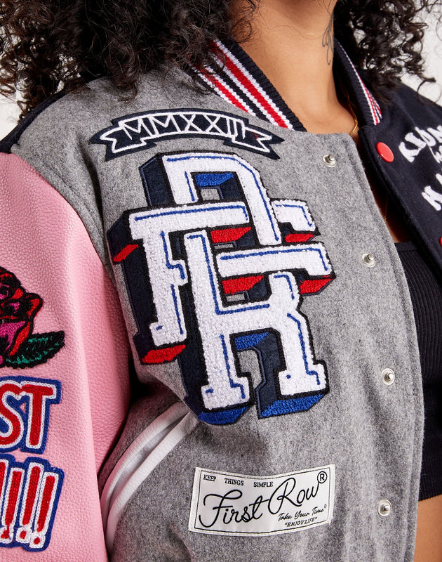 First Row Flower Power Varsity Jacket – DTLR