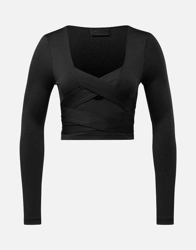 Reebok CARDI B LONG-SLEEVE CROP TOP – DTLR