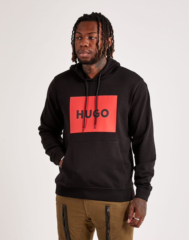 Hugo Box Logo Pullover Hoodie – DTLR