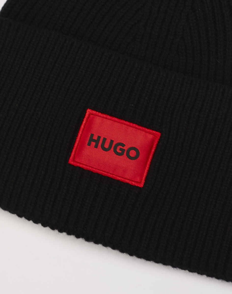 Hugo Box Logo Knit Beanie – DTLR