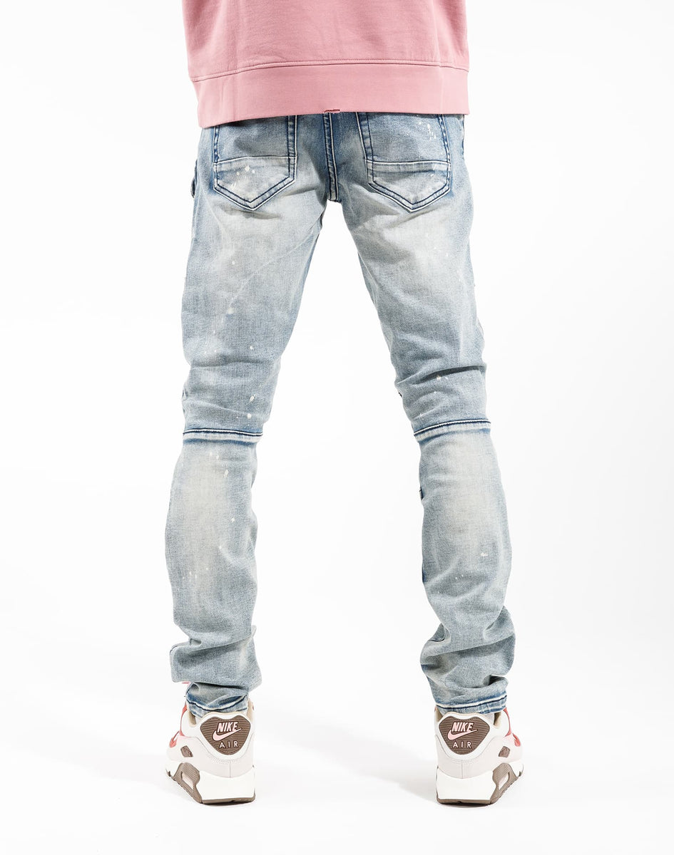 Kilogram Front Cargo Distressed Jeans – DTLR