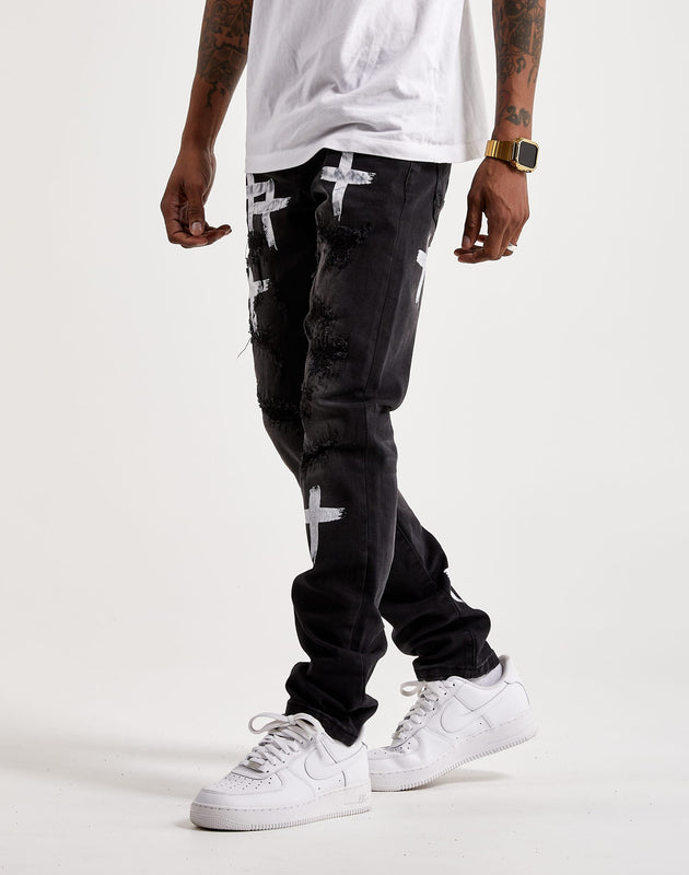 Kilogram Painted Cross Jeans – DTLR