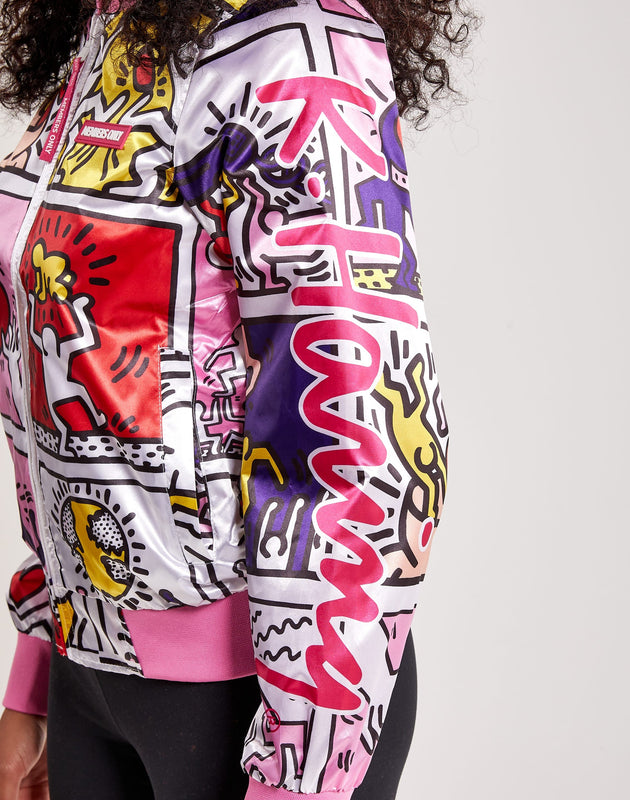 Members Only Keith Haring Bomber Varsity Jacket – DTLR