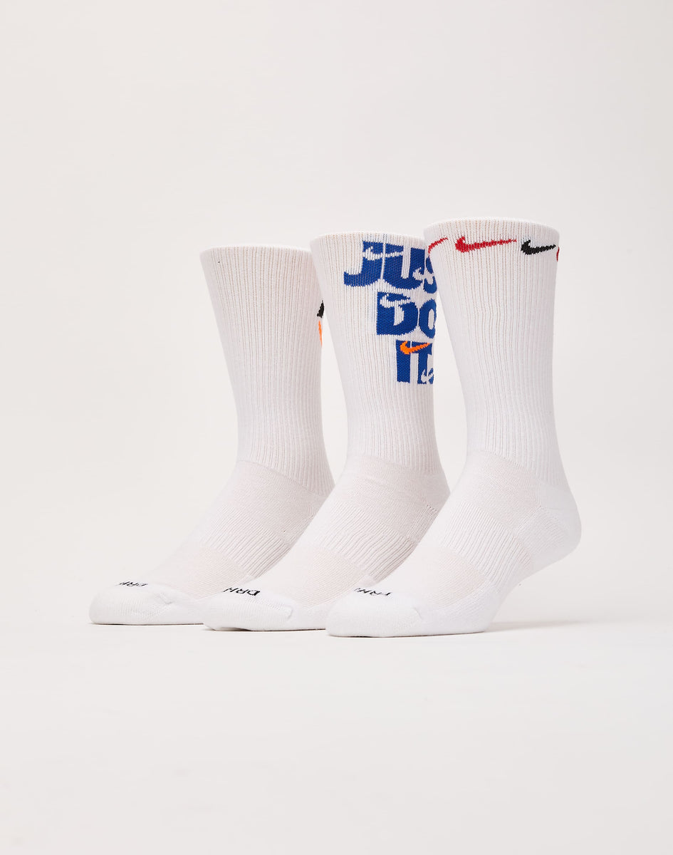 Nike Everyday Plus Cushioned 3-Pack Crew Socks – DTLR