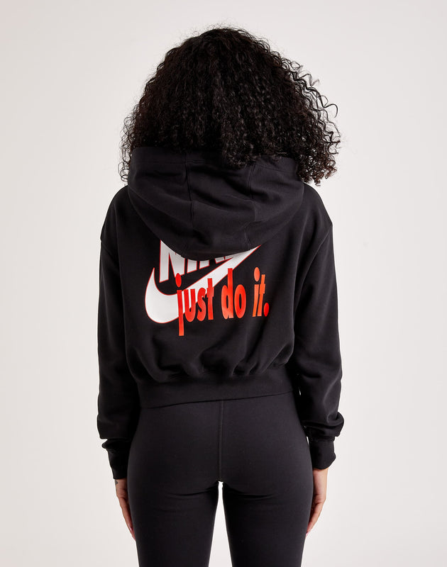 Nike Club Fleece Graphic Crop Pullover Hoodie – DTLR