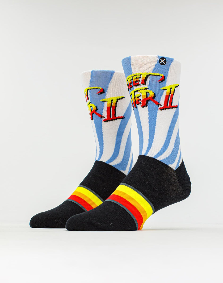 Odd Sox Street Fighter 2 Logo Crew Socks – DTLR