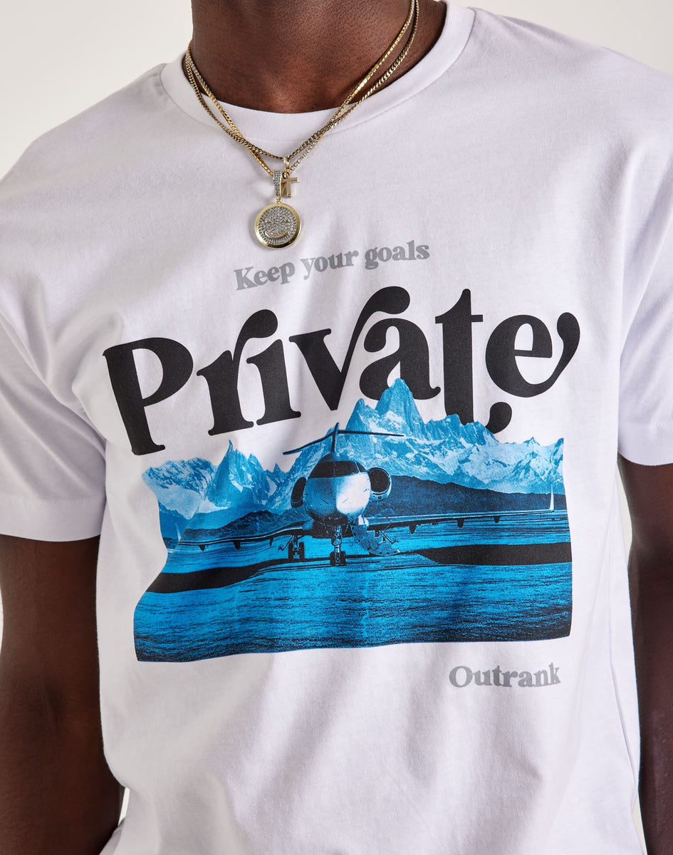 Outrank Keep Your Goals Private Tee – DTLR
