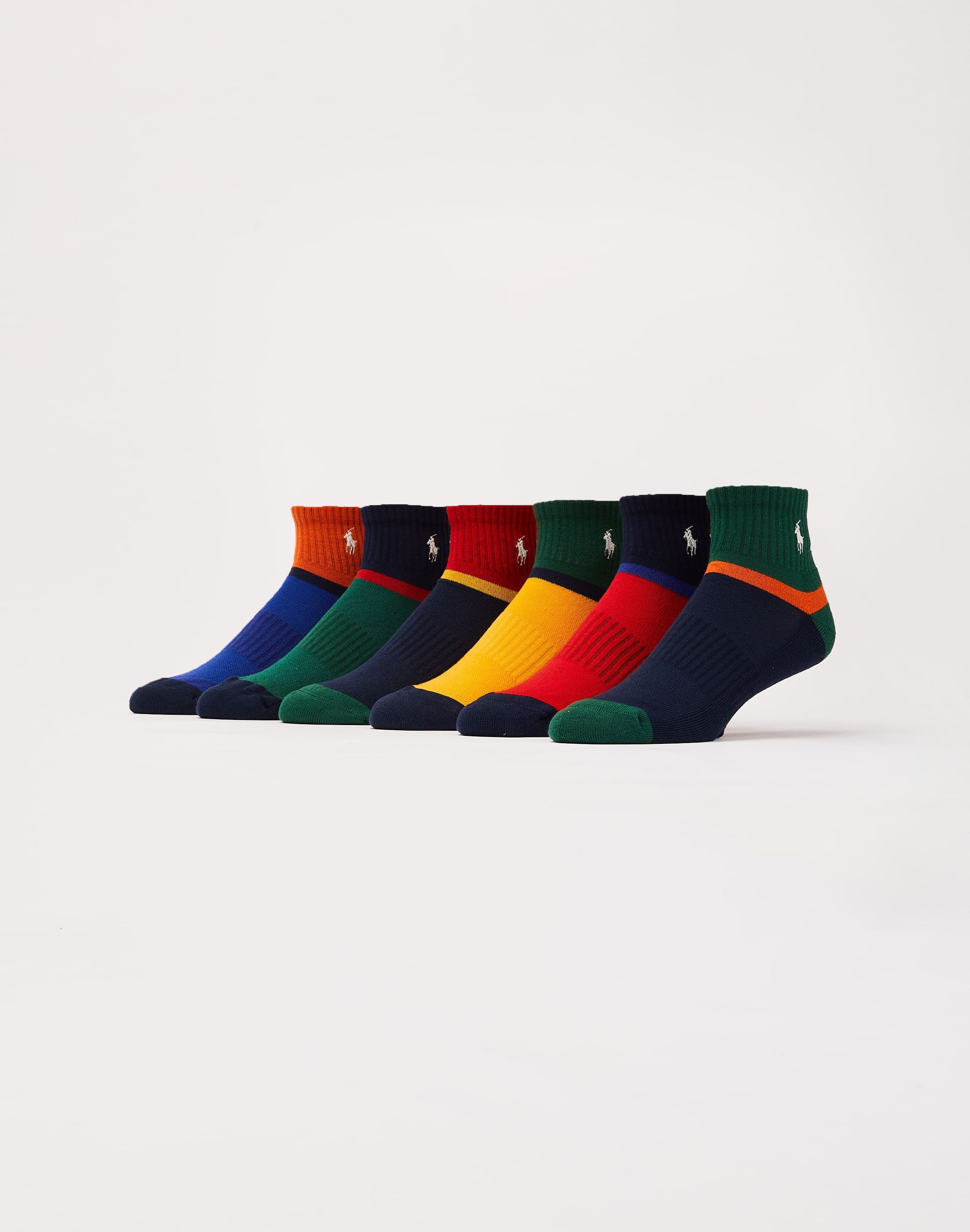 Polo Ralph Lauren Colorblocked Quarter-Crew Socks 6-Pack – DTLR