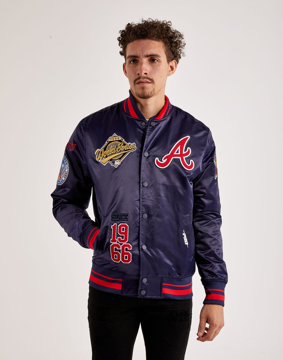 Pro Standard Atlanta Braves Satin Varsity Jacket – DTLR