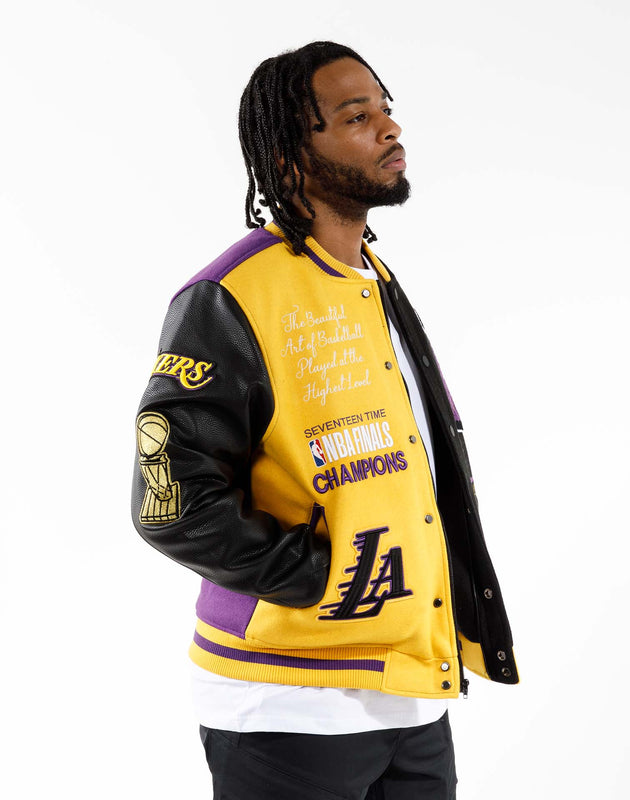 Pro Standard Nba Los Angeles Lakers Logo Varsity Jacket – DTLR