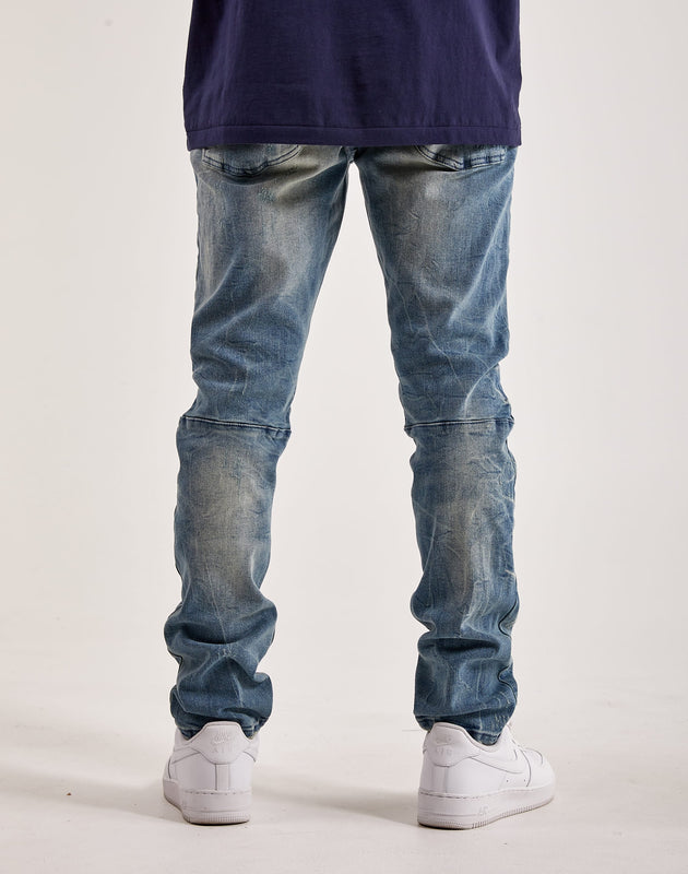 Smoke Rise Wave Effect Basic Slim Denim – DTLR