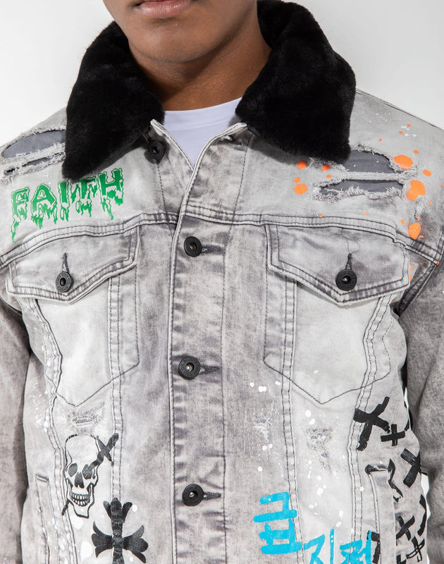 Smoke Rise Painted Jean Jacket – DTLR