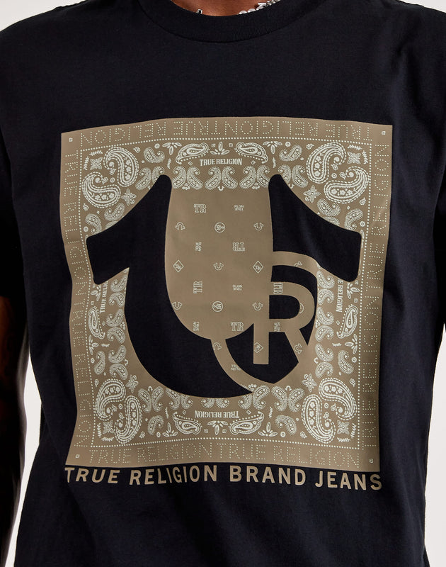 True Religion Paisley Horseshoe Logo Tee – DTLR