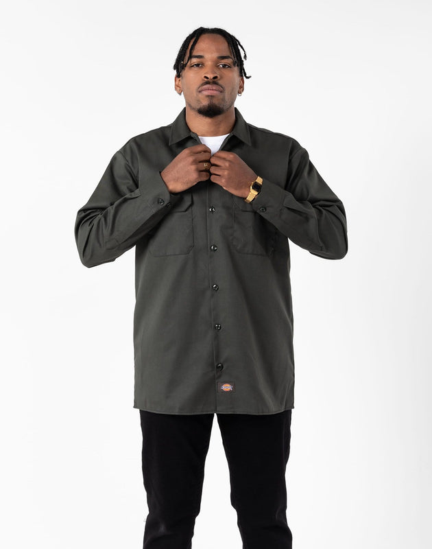 Dickies Long-Sleeve Twill Work Shirt – DTLR