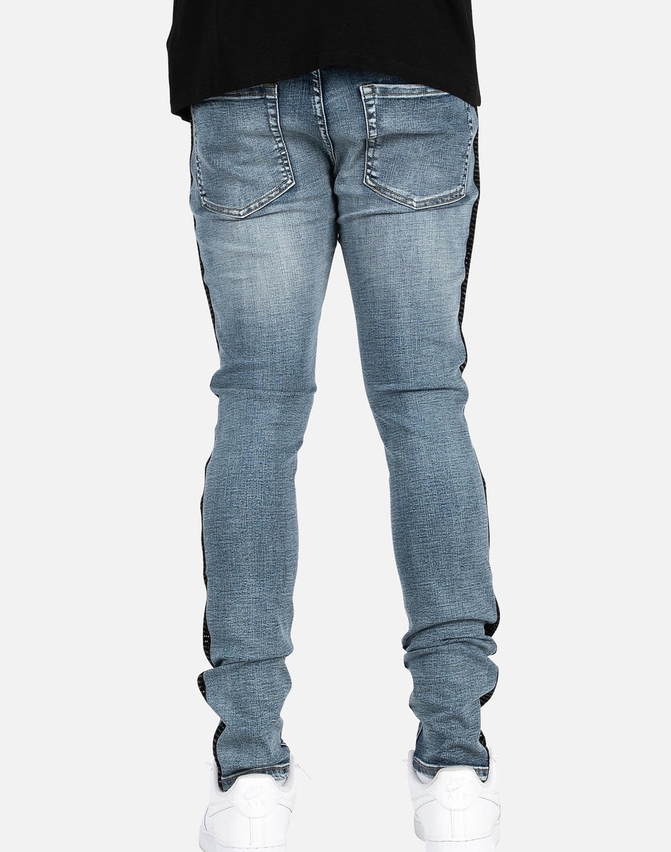 Eternity BLACK STONE TAPED JEANS – DTLR