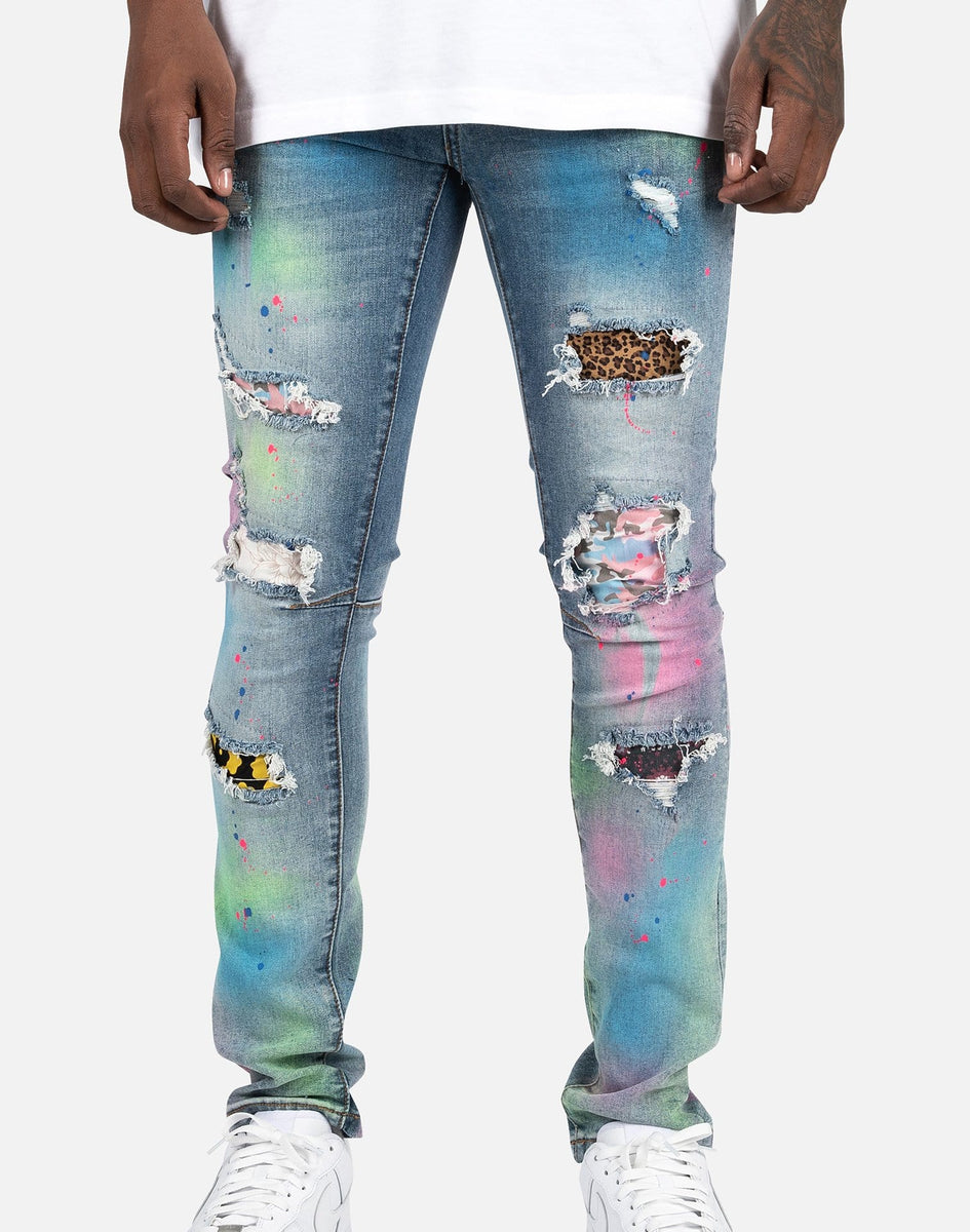 Kilogram Colorful Distressed Jeans – DTLR