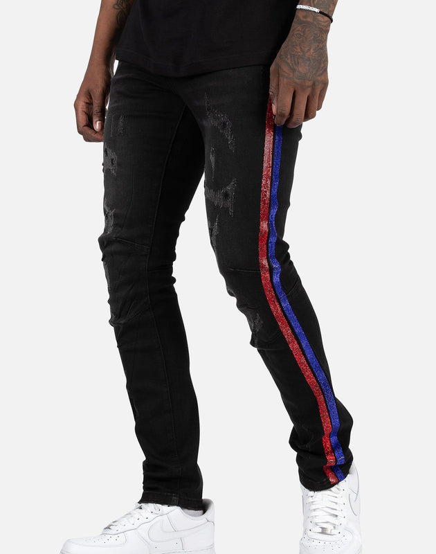 Kilogram Rhinestone Stripe Jeans – DTLR