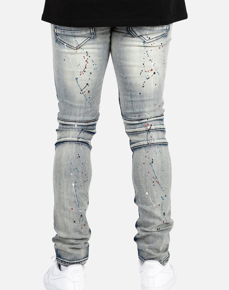 Kilogram PAINT SPLATTER MOTO JEANS – DTLR
