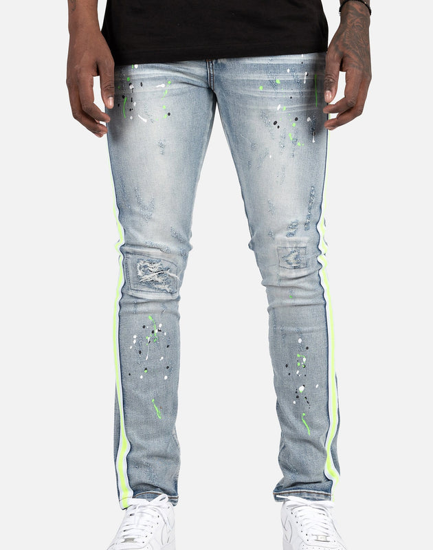 Kilogram Stripe Paint Splatter Jeans – DTLR