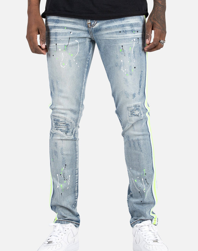 Kilogram Stripe Paint Splatter Jeans – DTLR