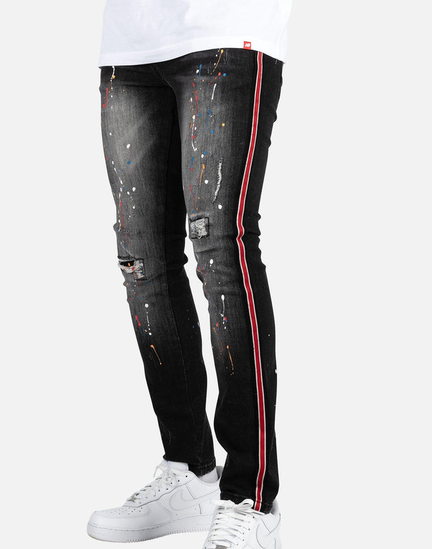 Kilogram Stripe Paint Splatter Jeans – DTLR