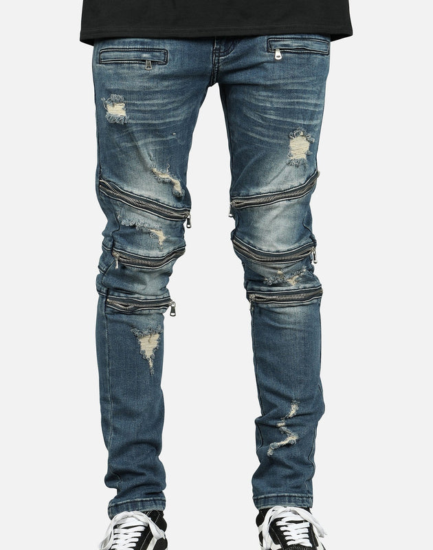 Kilogram KNEE ZIPPER JEANS – DTLR