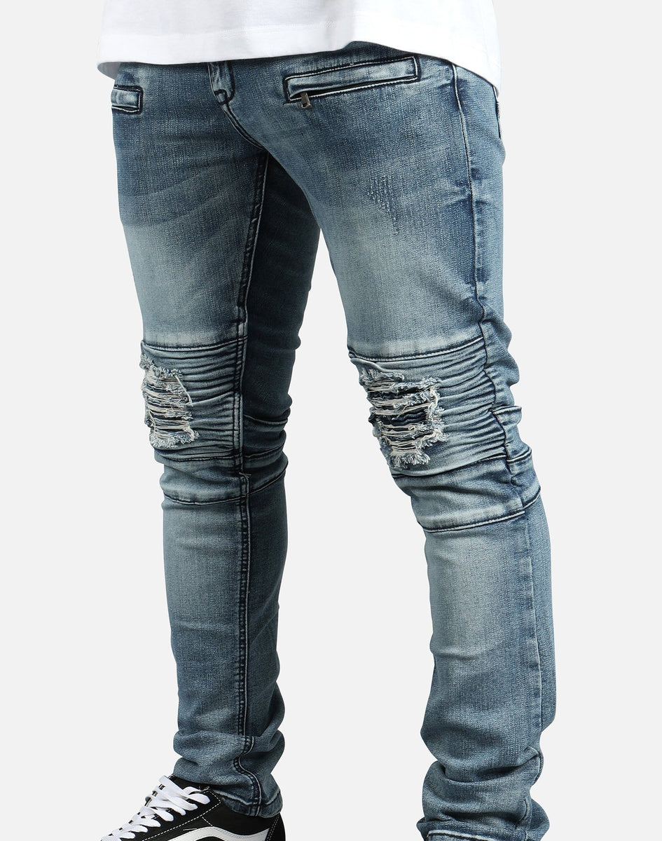 Kilogram DISTRESSED MOTO JEANS – DTLR
