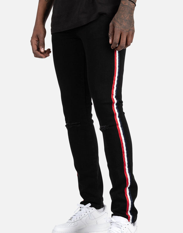 Kilogram Striped Moto Jeans – DTLR