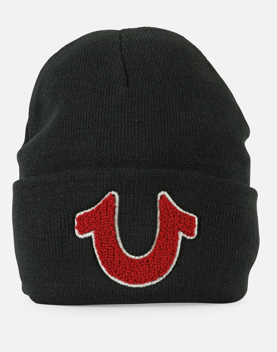 True Religion Chenille Horseshoe Knit Watchcap Beanie – DTLR