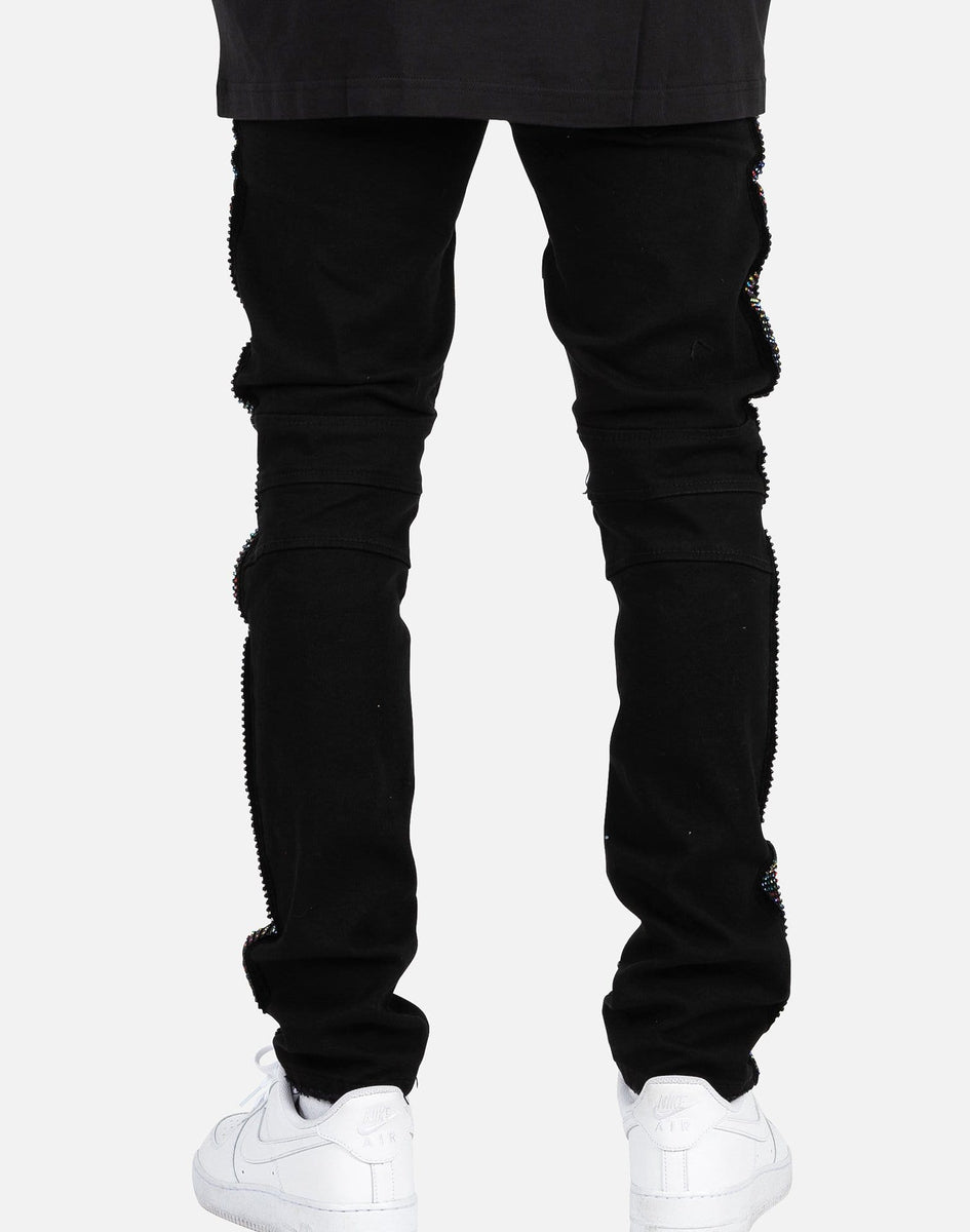 Preme Rhinestone Stripe Jeans – DTLR