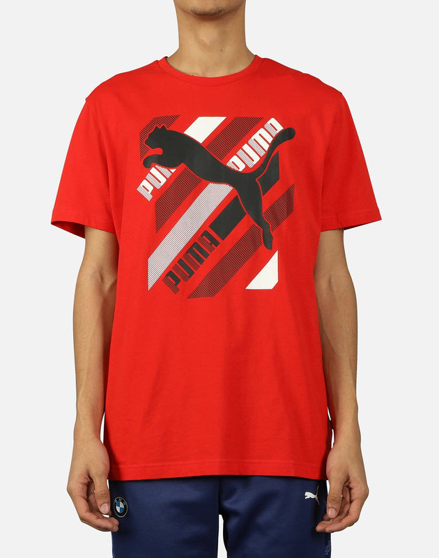 Puma CAT BRAND LOGO DIAGONAL STRIPE TEE – DTLR