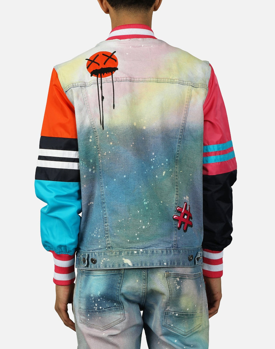 Smoke Rise COLOR VARSITY DENIM JACKET – DTLR