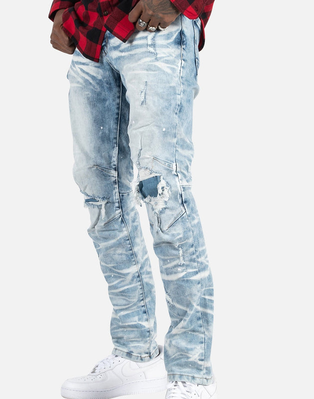 Smoke Rise Distressed Rip Denim Jeans – DTLR