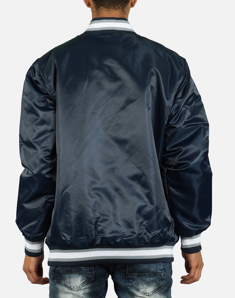 Starter GEORGETOWN HOYAS SATIN BOMBER JACKET – DTLR