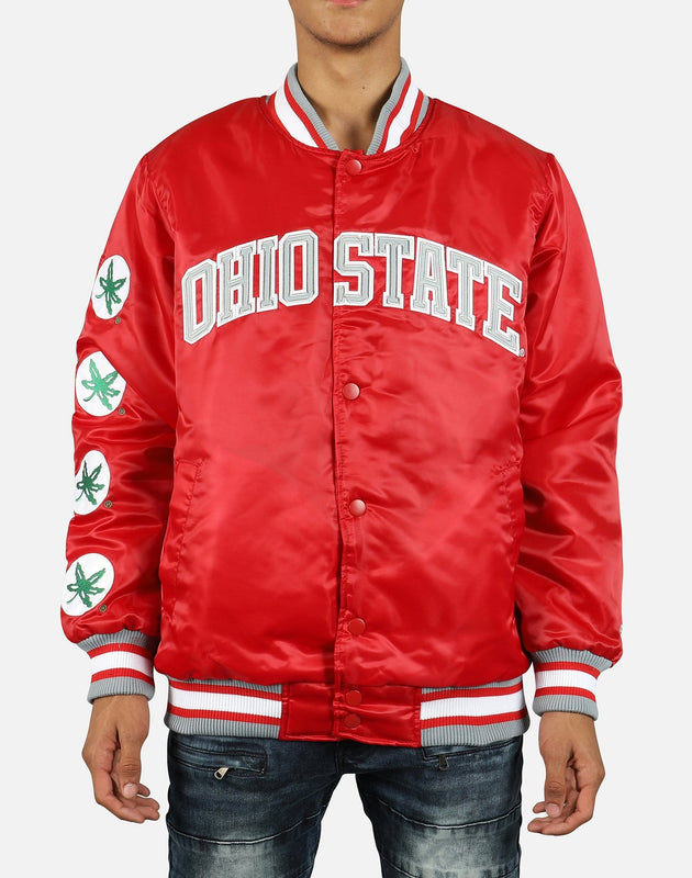 Starter OHIO STATE BUCKEYES SATIN BOMBER JACKET – DTLR