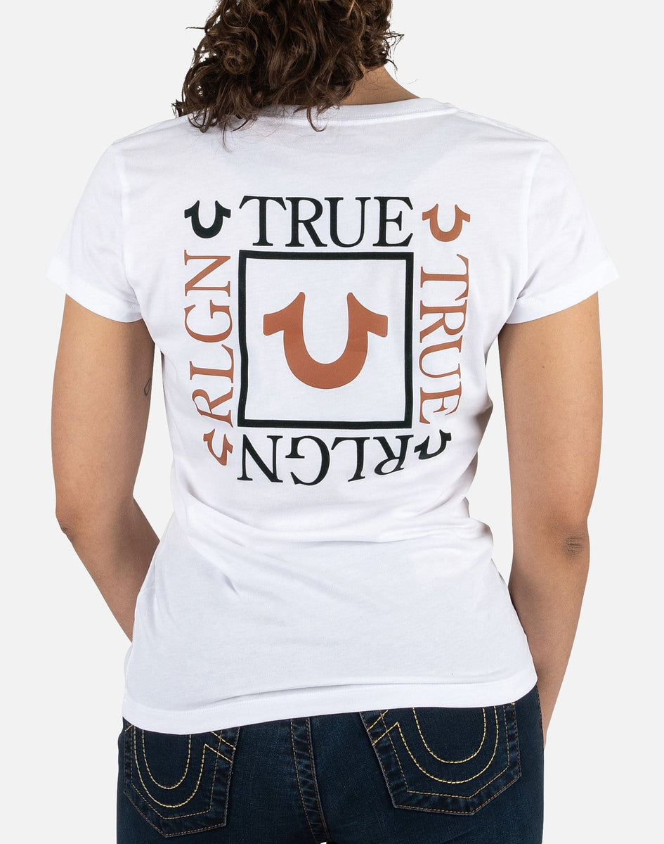 True Religion BOX BACK LOGO TEE – DTLR